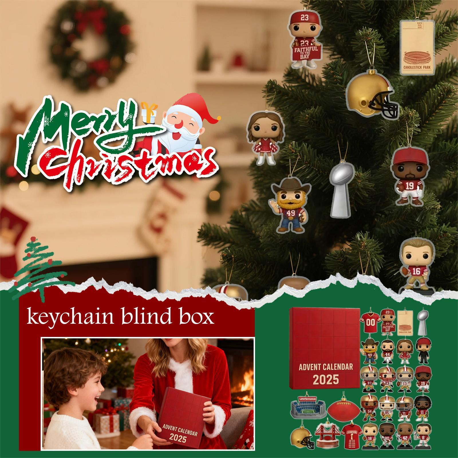 Football 81th Anniversary Advent Calendar Blind Box, San Francisco ...