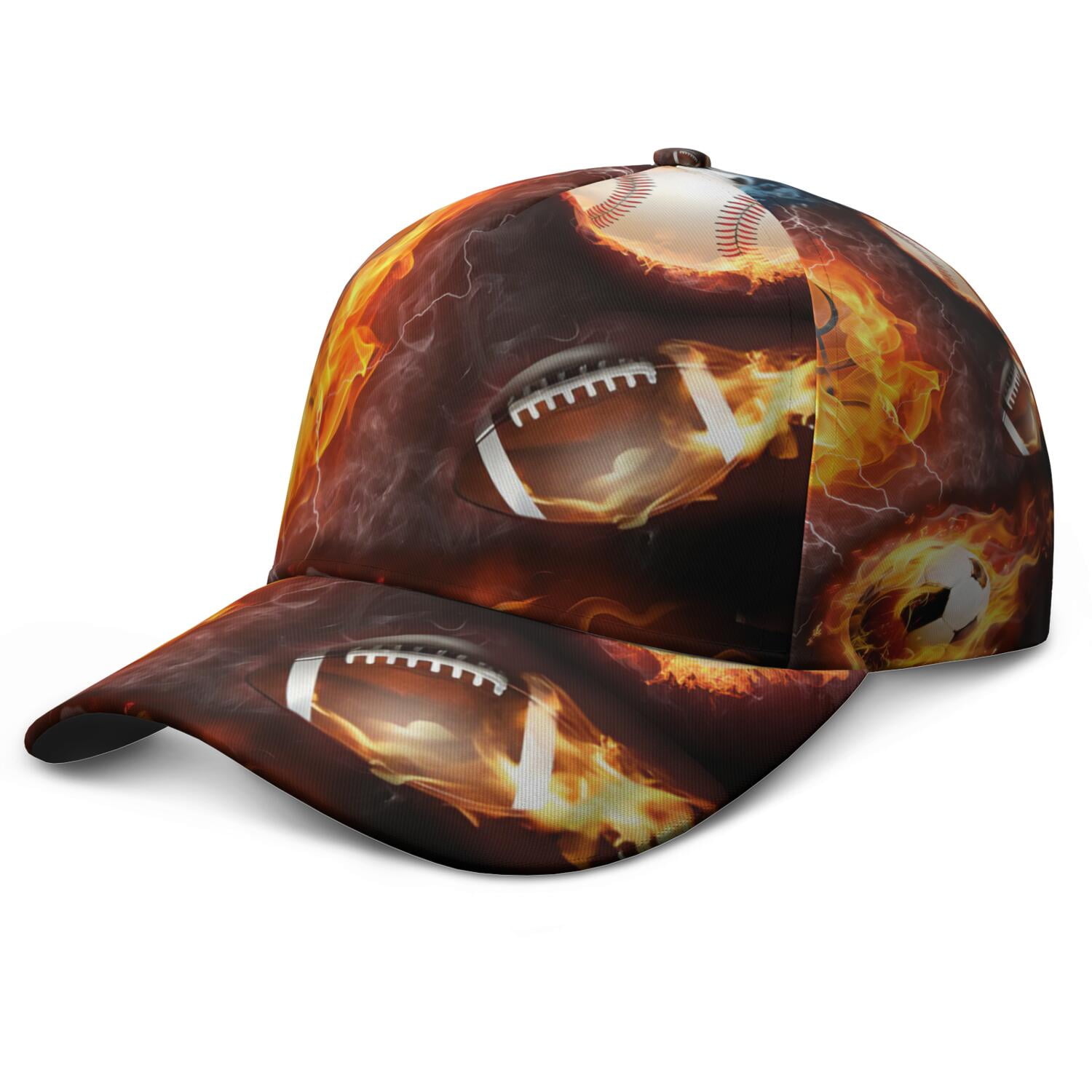 Football Adjustable Baseball Cap – Team Player Training Sports Hat for ...