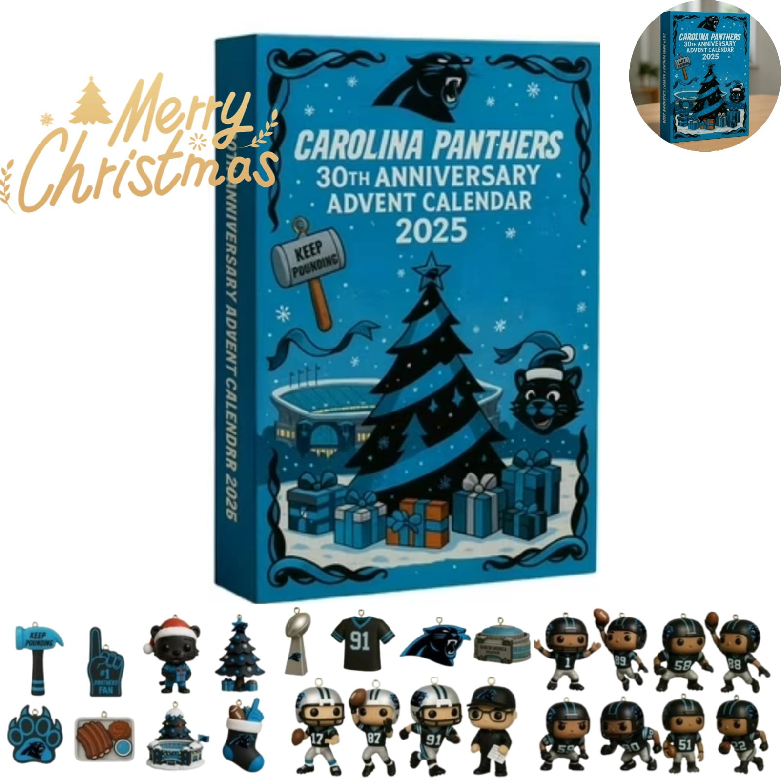 Football Advent Calendar 2025 - 30th Anniversary, 24 Mini Figures for ...
