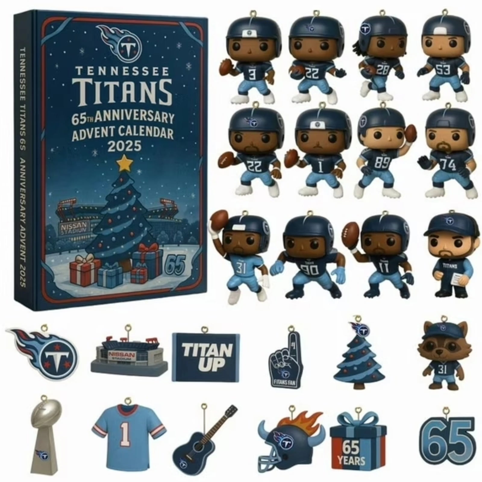 Football Advent Calendar 2025 - 65th Anniversary, Mini Figures, Helmet ...