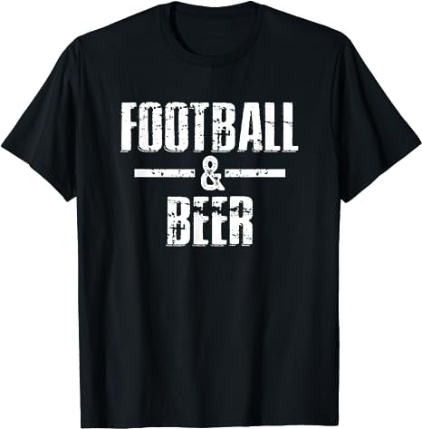 Football And Beer T-Shirt Football Players Beer Lovers Shirt - Walmart.com