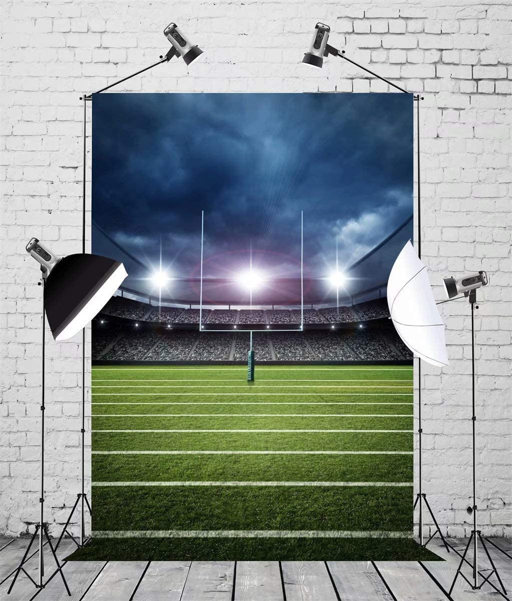 Football Backdrop Green Football Stadium Sports Photography Backdrop ...