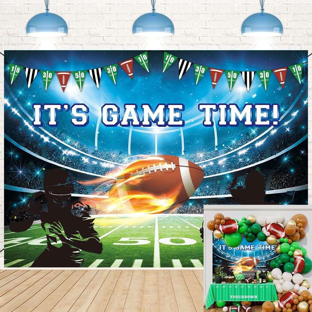 Football Backdrop for Photography Football Party Decorations 7x5FT It's ...