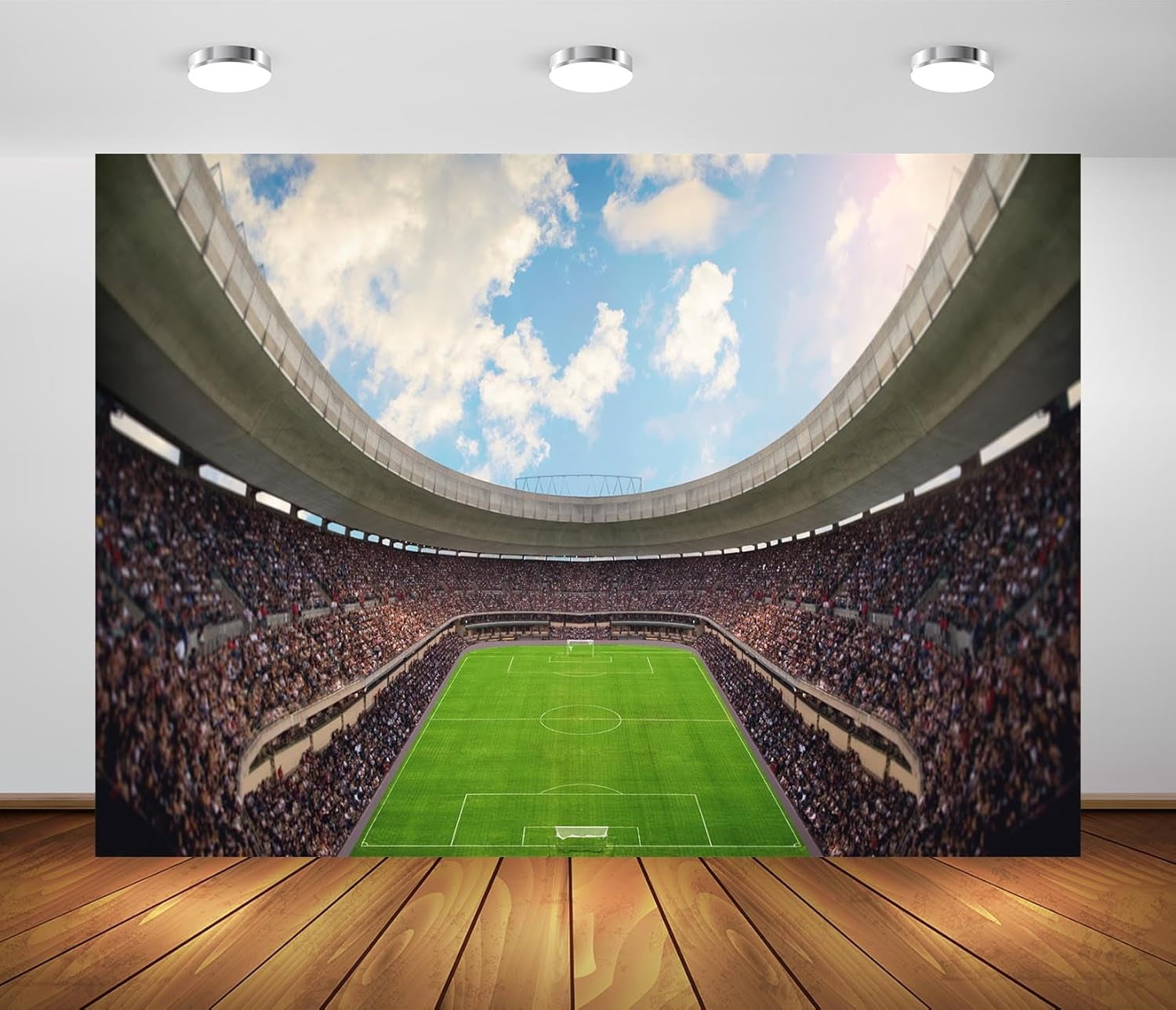 Football Backdrop Soccer Field Stadium Sports Background Soccer Theme ...