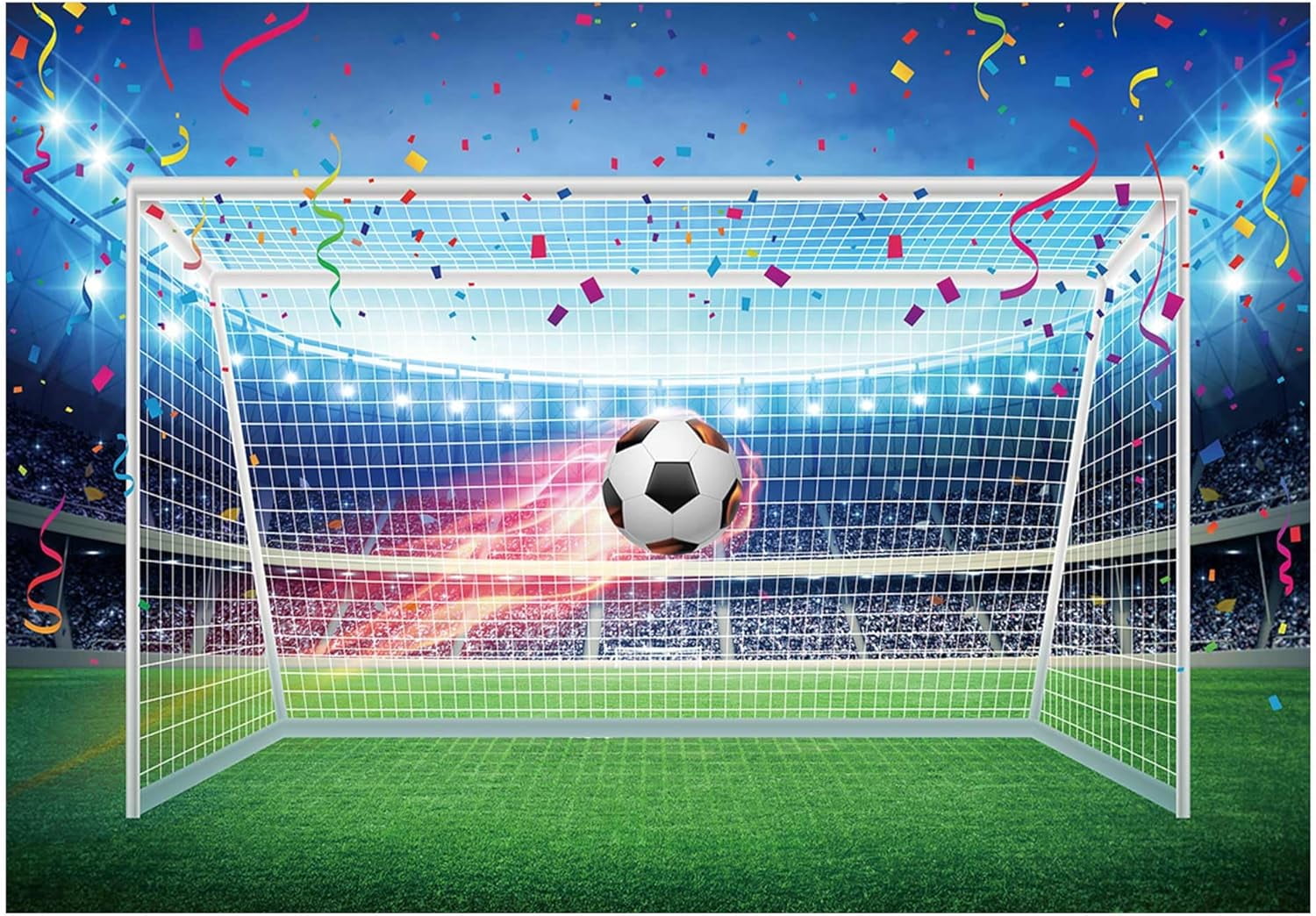 Football Backdrop Soccer Pitch Stadium Auditorium Light Photography ...