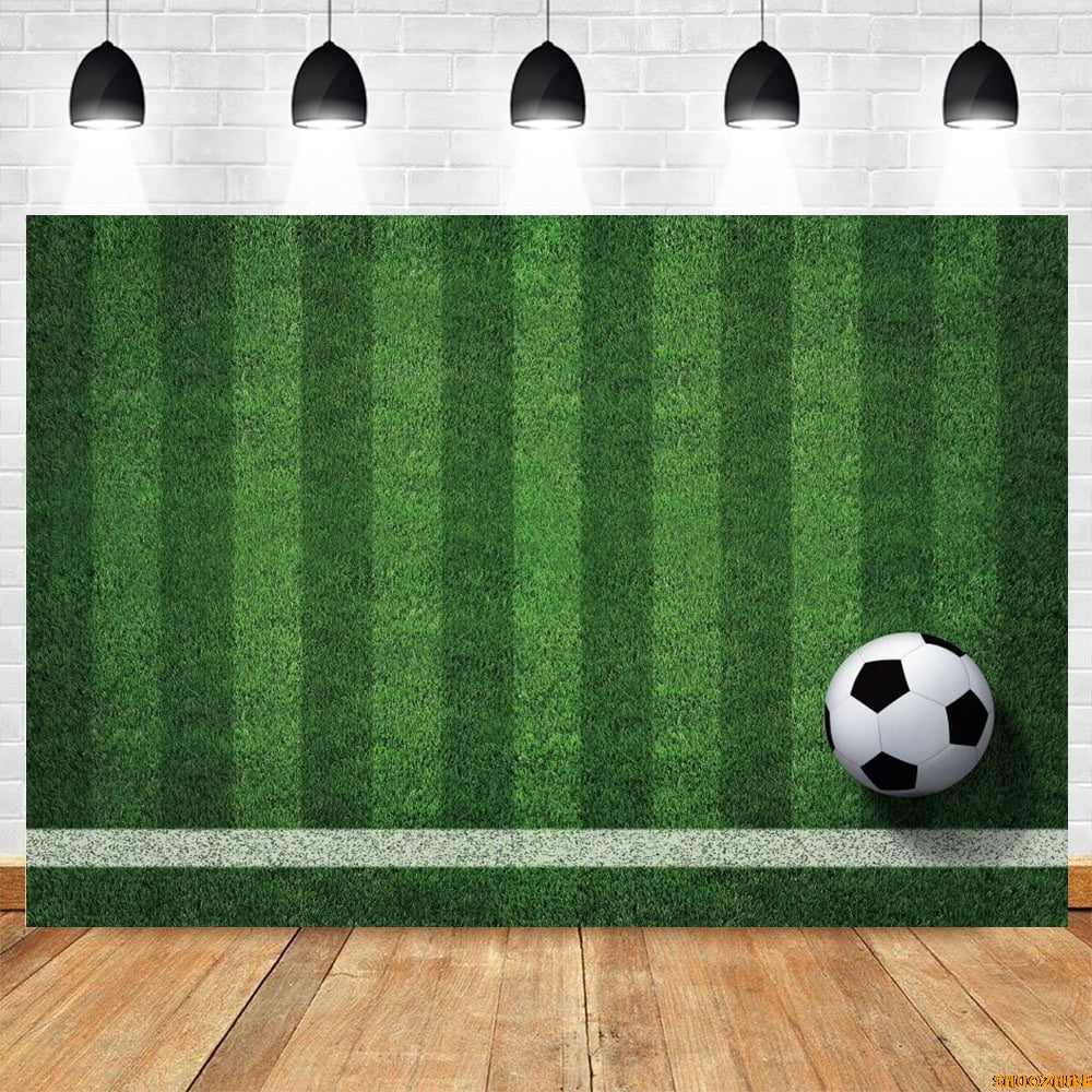 Football Backdrop Stadium Cup Soccer Field Boy Birthday Custom ...
