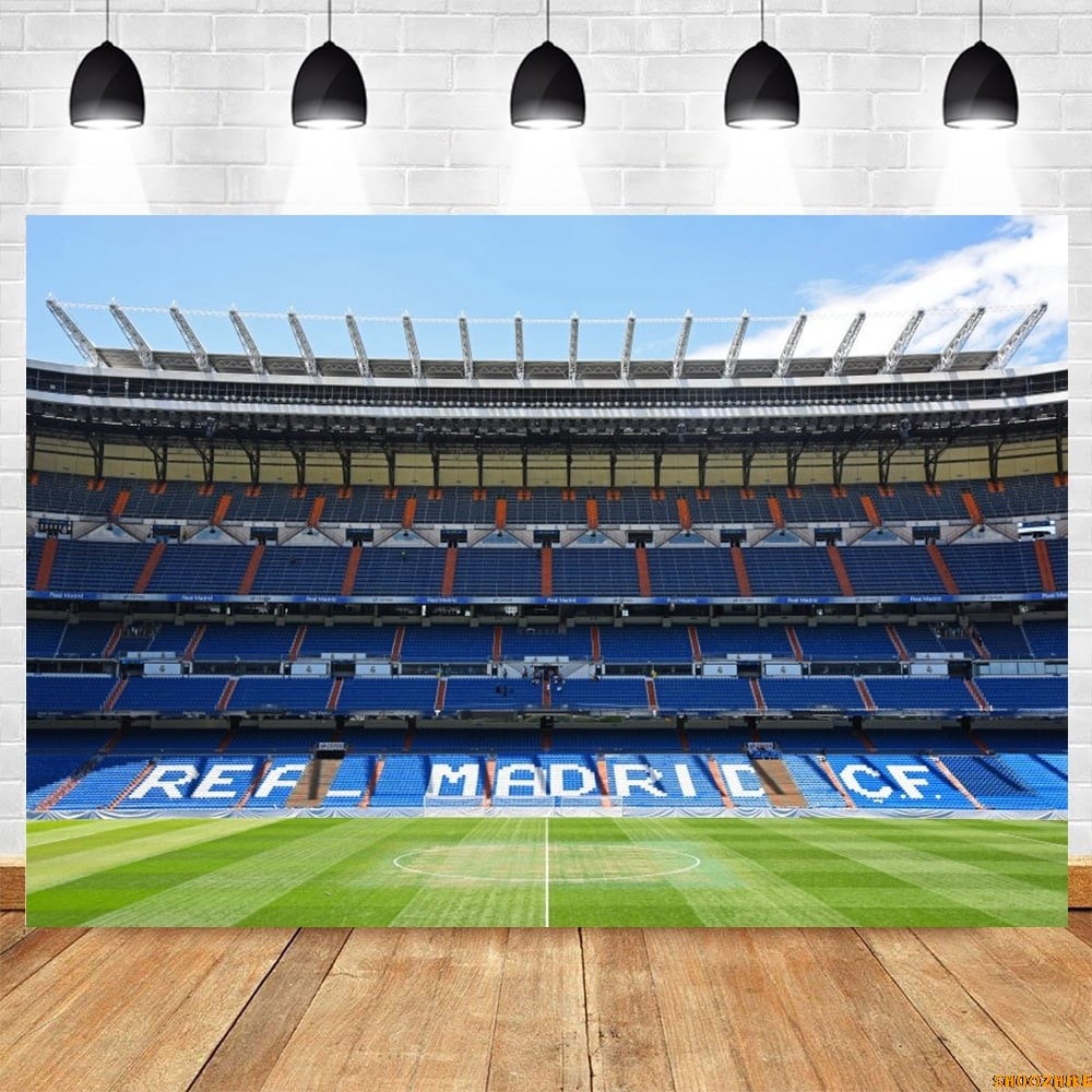 Football Backdrop Stadium Cup Soccer Field Boy Birthday Custom ...