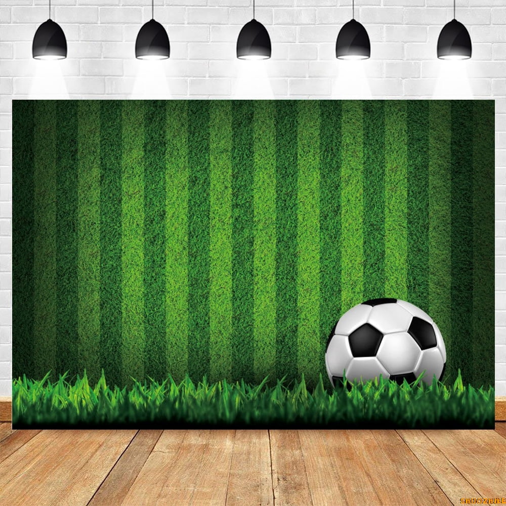 Football Backdrop Stadium Cup Soccer Field Boy Birthday Custom ...