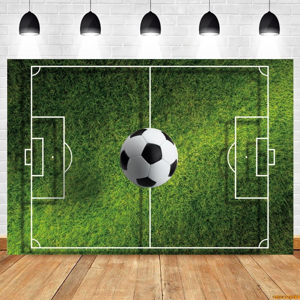 Football Backdrop Stadium Cup Soccer Field Boy Birthday Custom ...