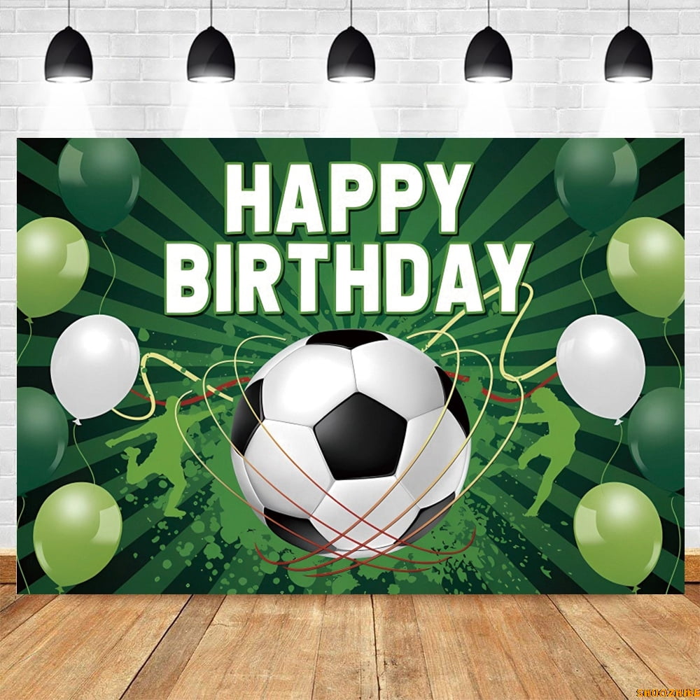 Football Backdrop Stadium Cup Soccer Field Boy Birthday Custom ...