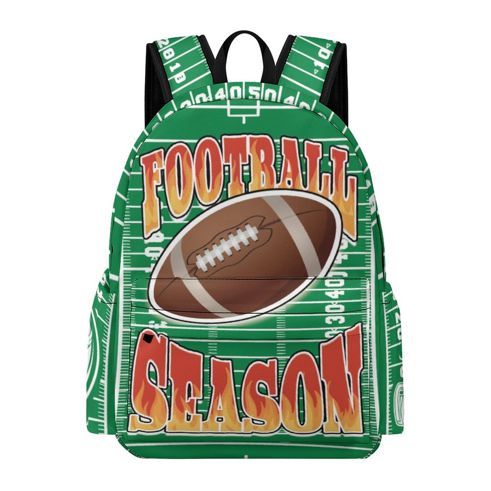 Football Backpack for Men Women Teenager 17 Inch Cartoon School Bag ...