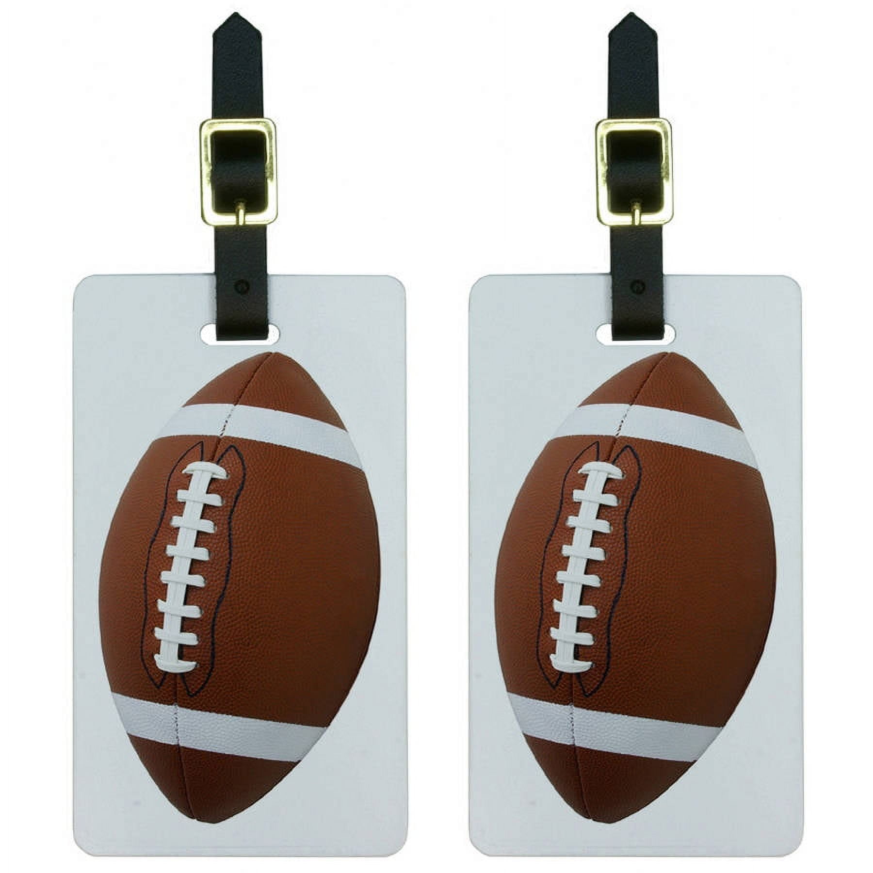 Football Ball Luggage Tags Suitcase Carry-On ID, Set of 2 - Walmart.com