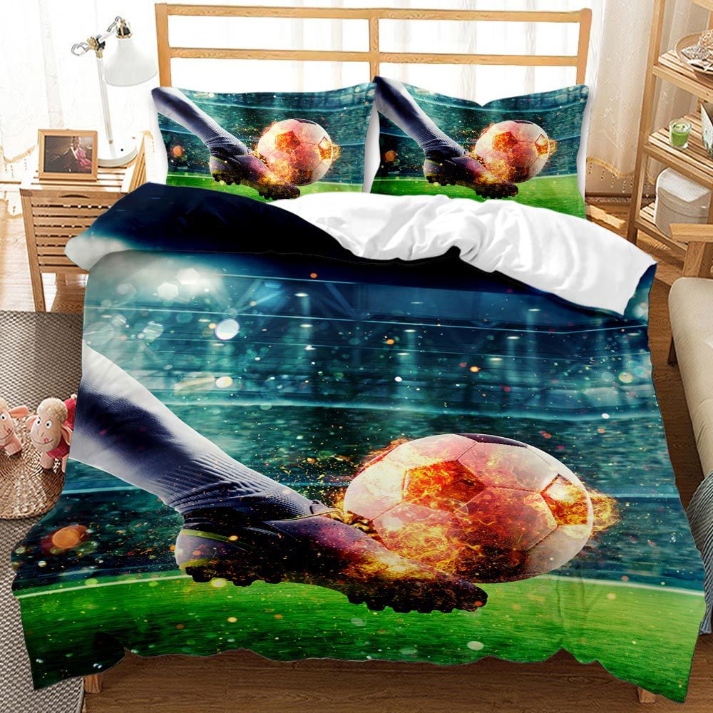 Football Bedding Set Baseball Comforter Sets Basketball Bedding Soccer ...