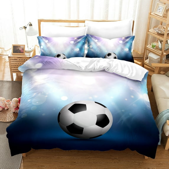Football Bedding Sets Basketball Baseball Rugby Reversible Comforter ...