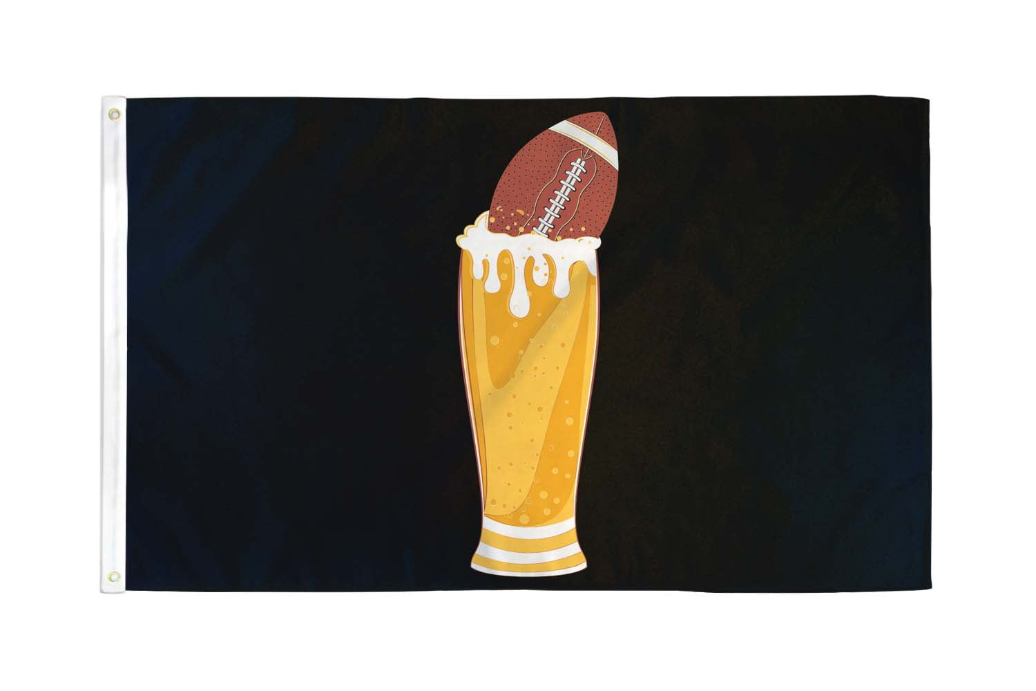 Football & Beer Flag 3x5ft Poly - Walmart.com