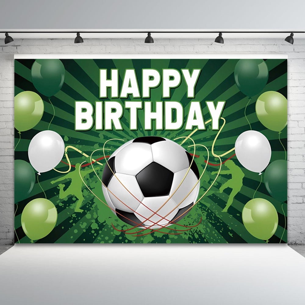 Football Birthday Backdrop Soccer Field Stadium Grassland Baby Boy ...