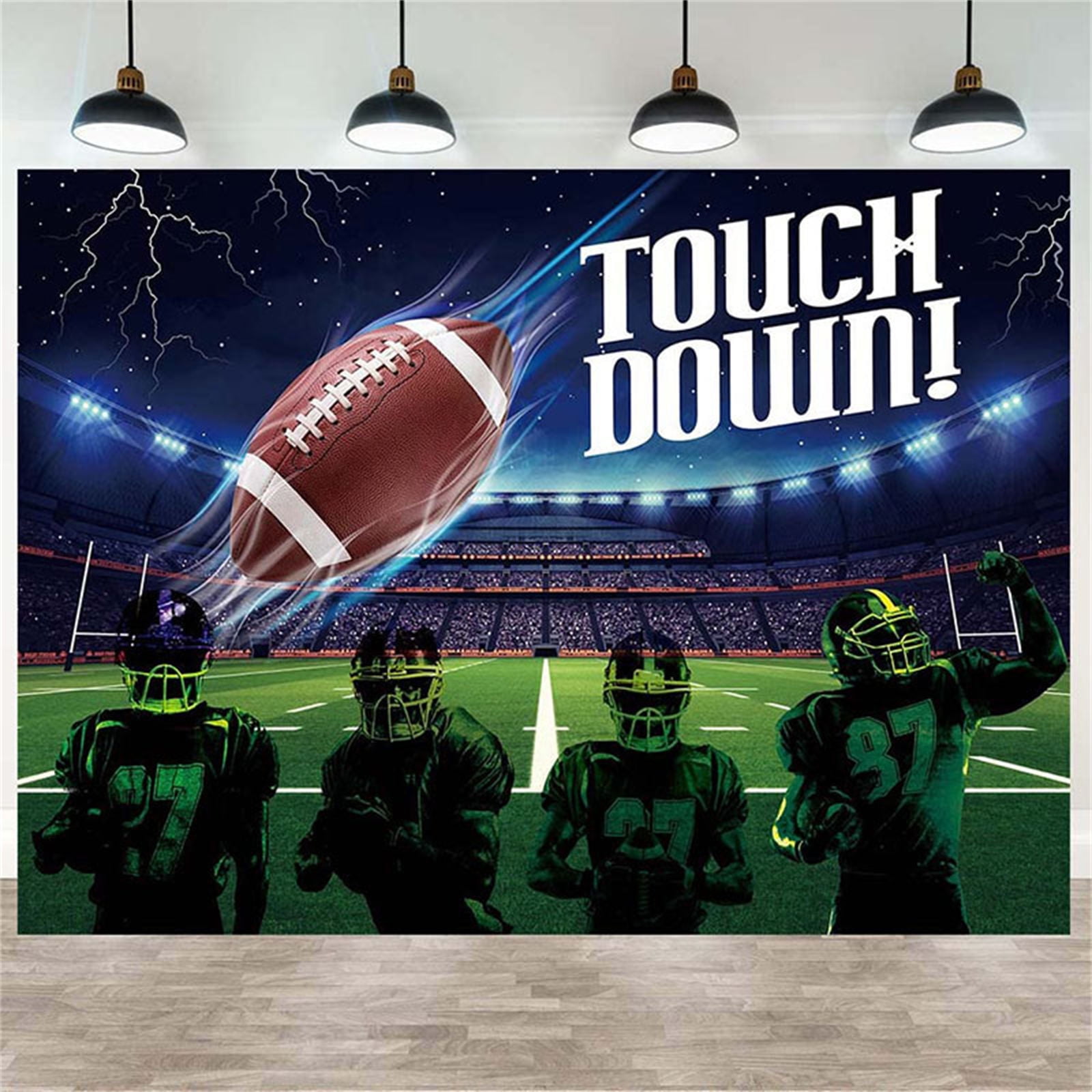 Football Birthday Party Decorations Super Football Bowl Game Backdrop ...