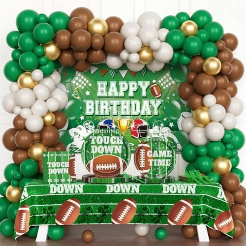 Football Birthday Party Decorations, Touchdown Birthday Party Supplies ...