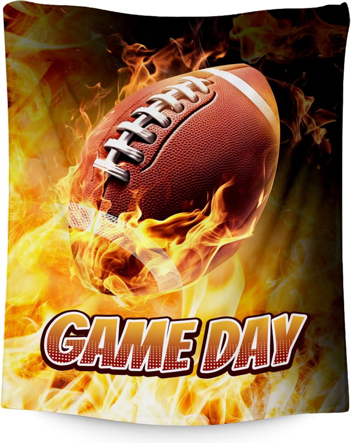 Football Blanket - 40x50 Inches Sports Soft Cozy Fleece Blankets ...