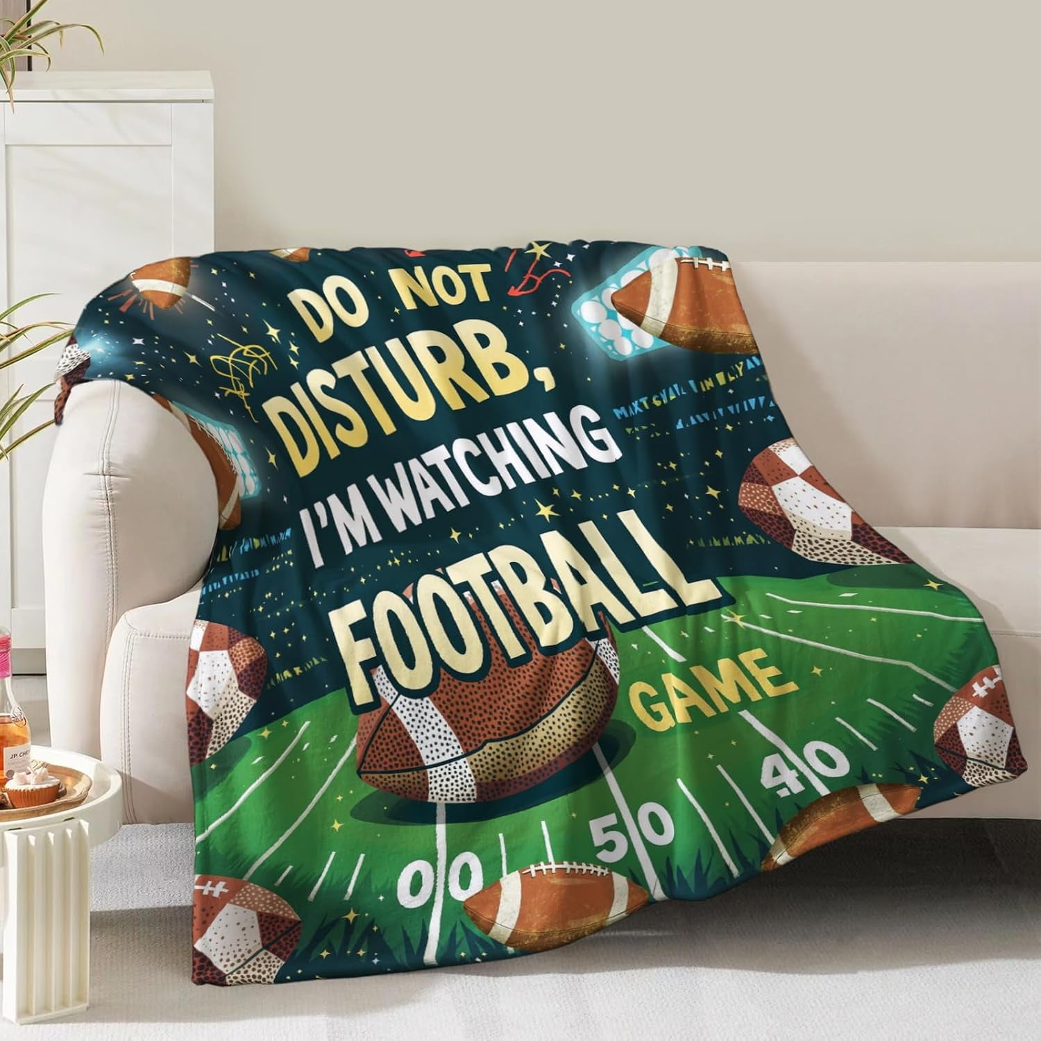 Football Blanket Gifts for Dad Boys Men Girls Birthday Christmas ...