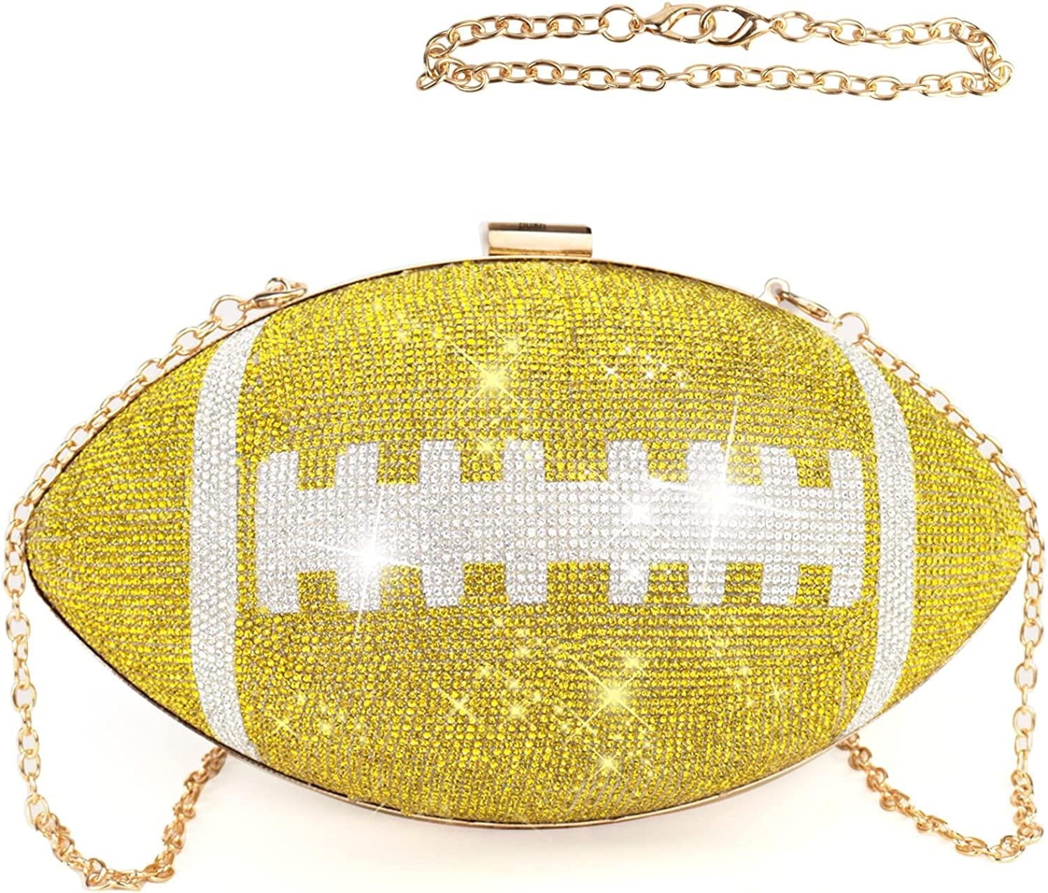 Walmart Football Bling Purse, Rhinestone Clutch for Women, Crystal ...