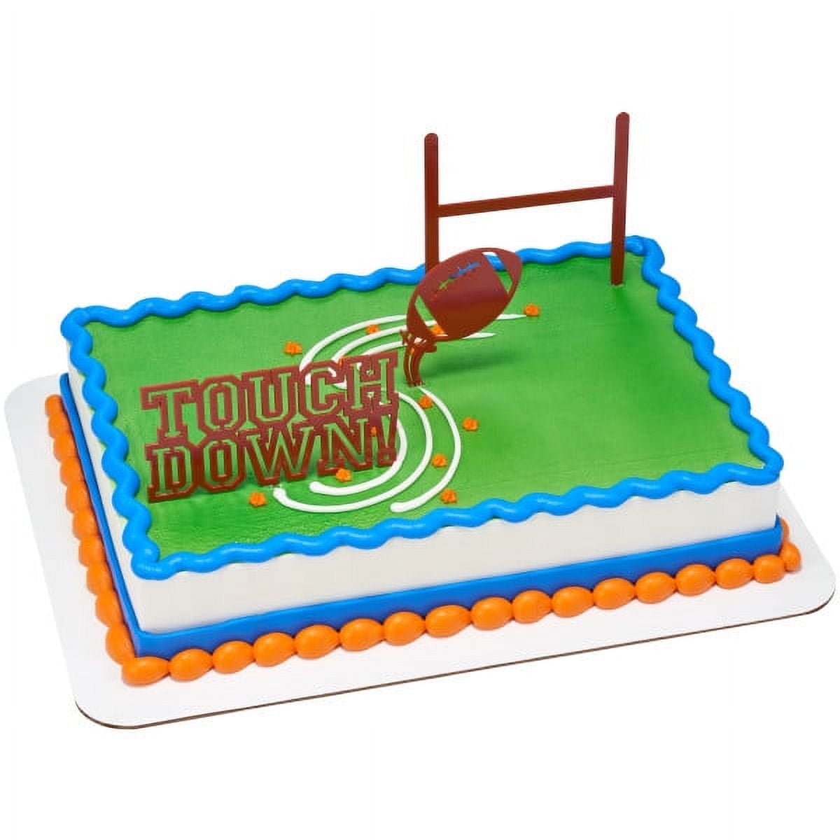 Birthday Decoration Football Cake Kit - Sports Theme Decor - Walmart.com