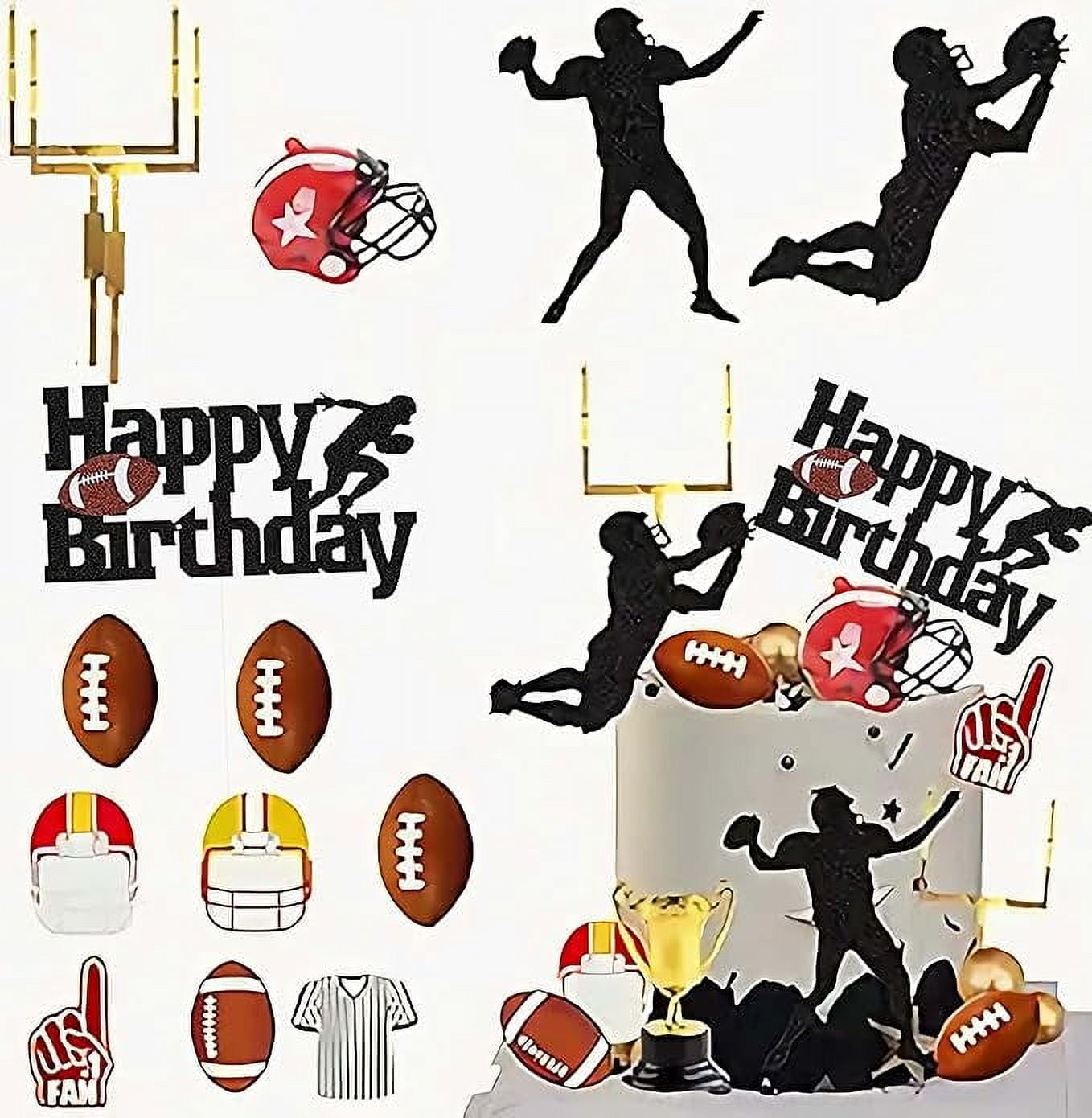 Customer reviews for Football Cake Topper, Football Players Cake Topper ...