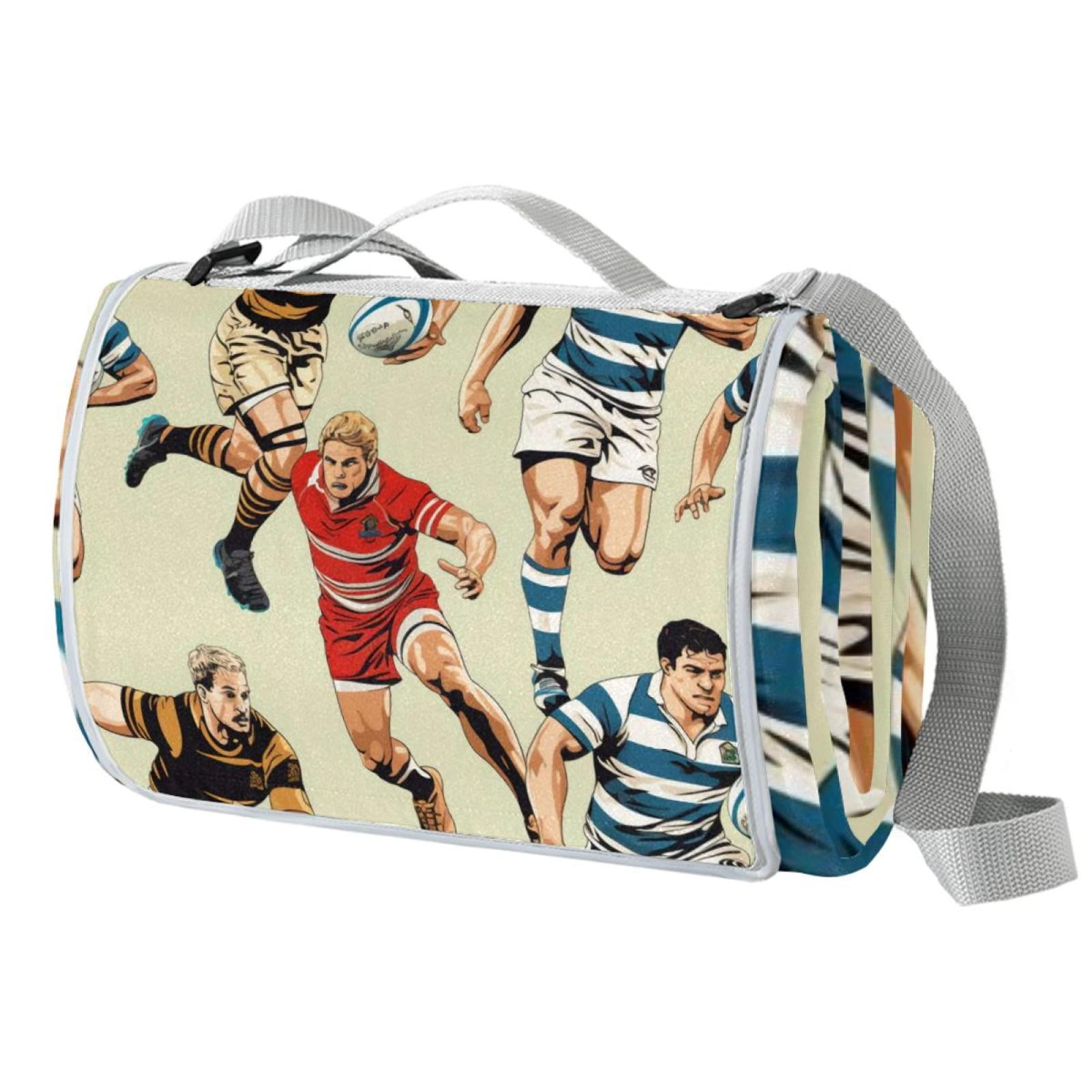 Football Canvas Picnic Mat Beach Blanket Waterproof Portable Outdoor ...