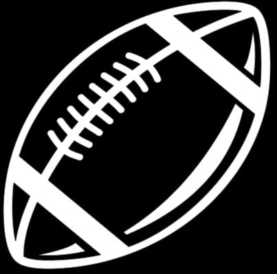 Football - Car Window - Premium Vinyl Decal/Sticker - Walmart.com