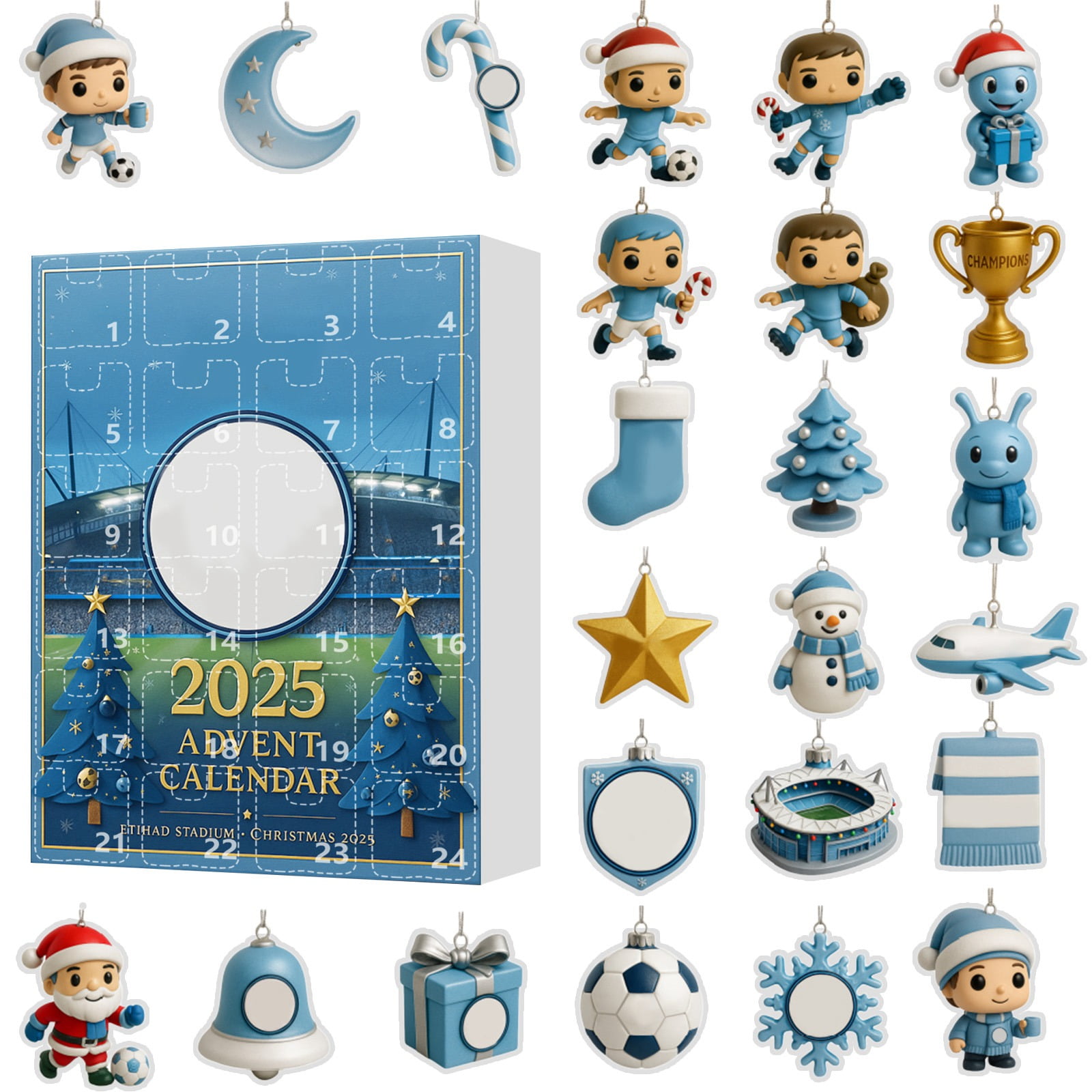 Football Christmas Advent Calendar Blind Box, Football Holiday ...