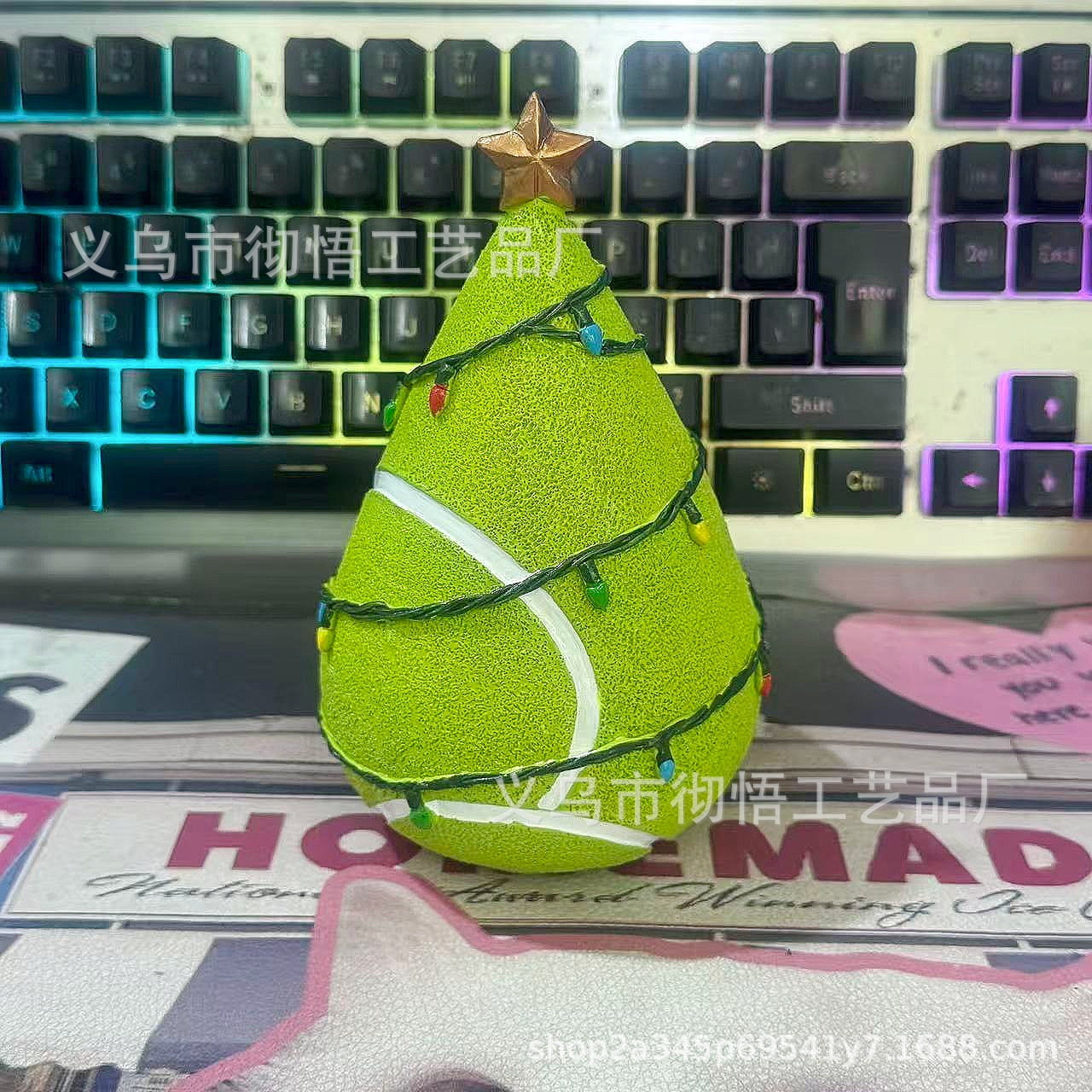 Football Christmas Tree Decor Mini Christmas Trees with Lights ...