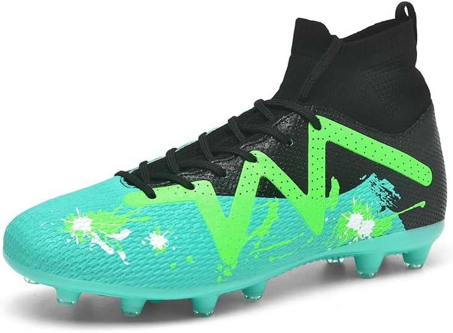 Football Cleats Men, Non-Slip High Top Soccer Shoes Lightweight Shock ...