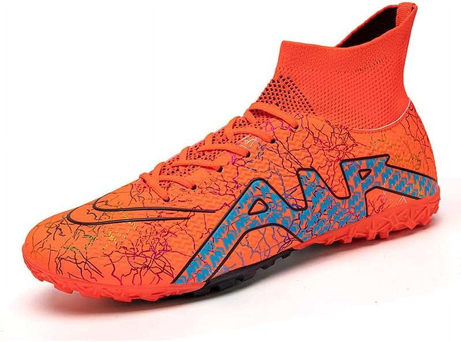 Football Cleats Men, Non-Slip High Top Soccer Shoes Lightweight Shock ...