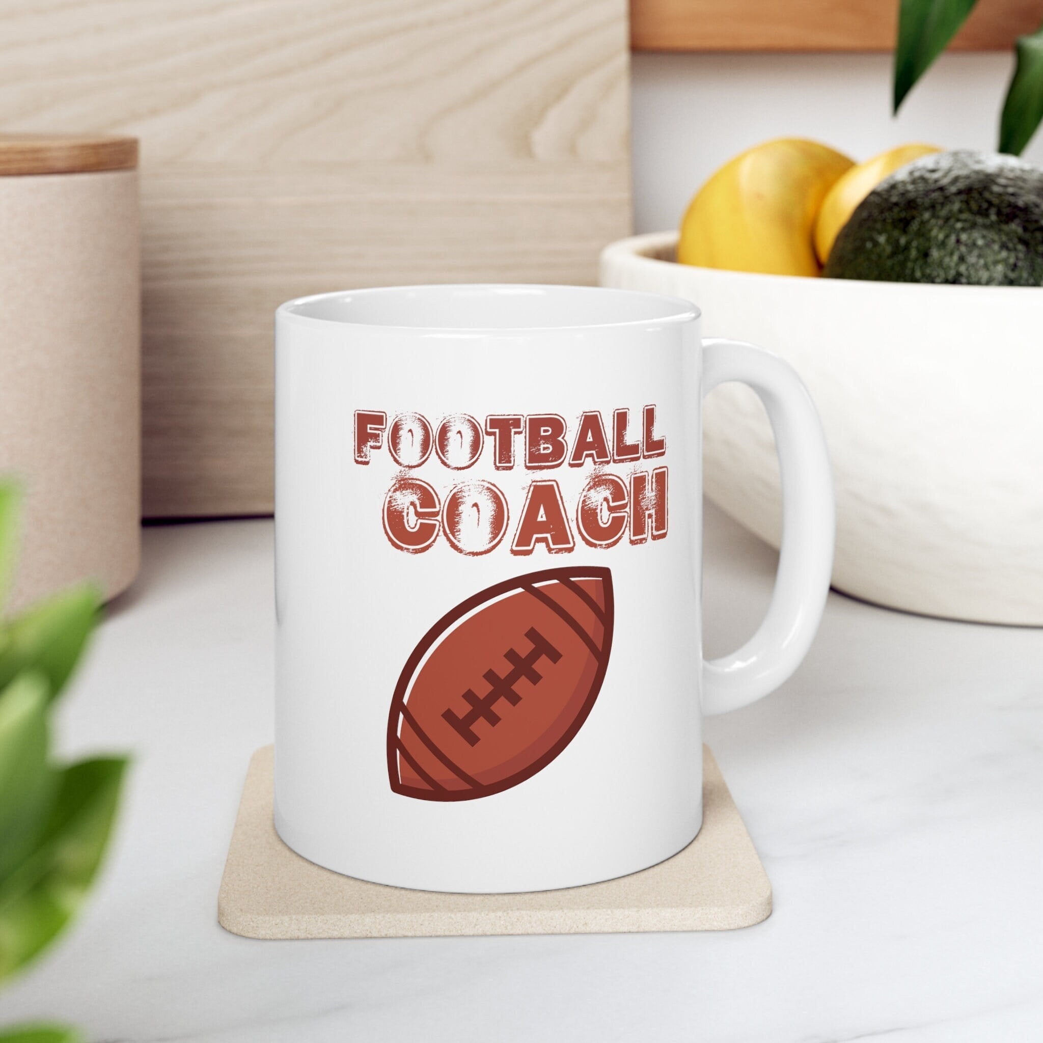 Football Coach Graphic Mug, Sports Coach Tea Cup, Team Gift Idea ...