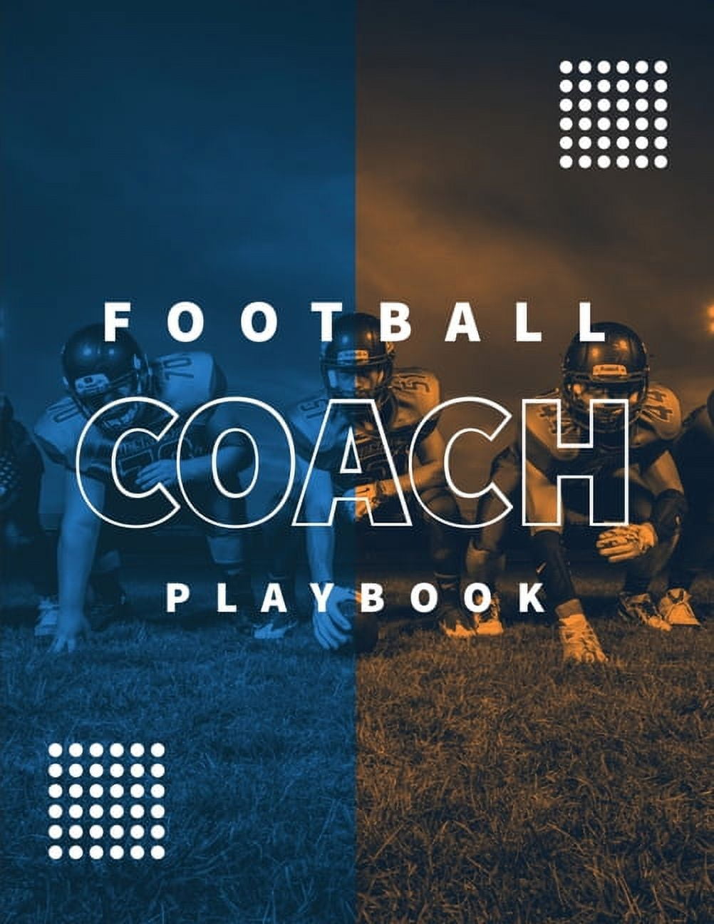 Football Coach Playbook: Undated Notebook, Record Statistics Sheets For ...