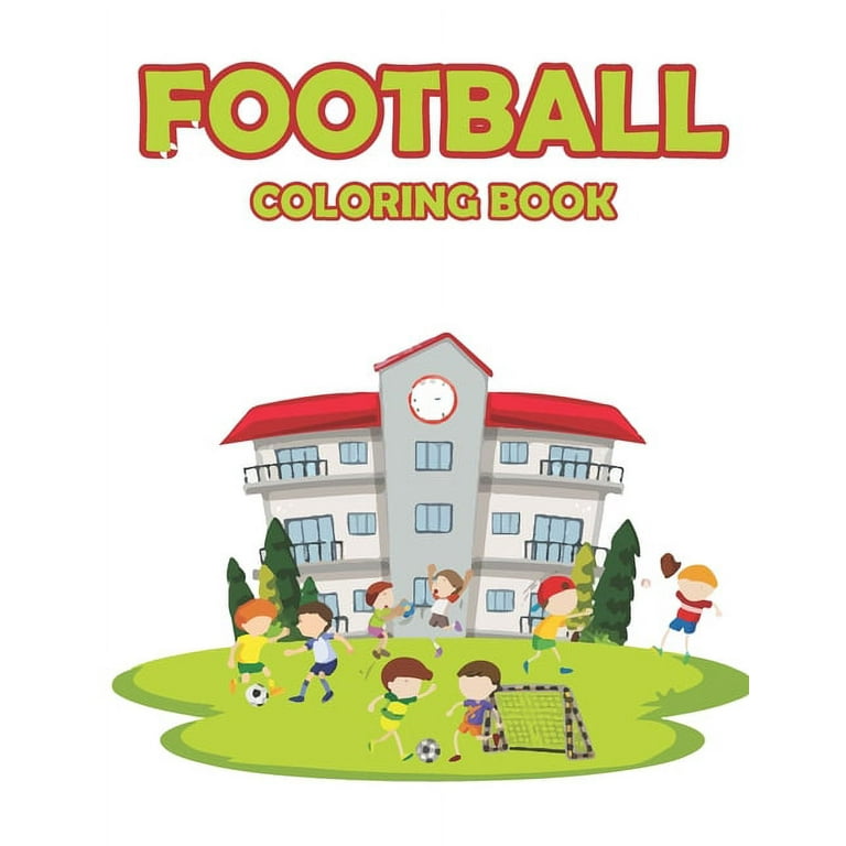kids football coloring book