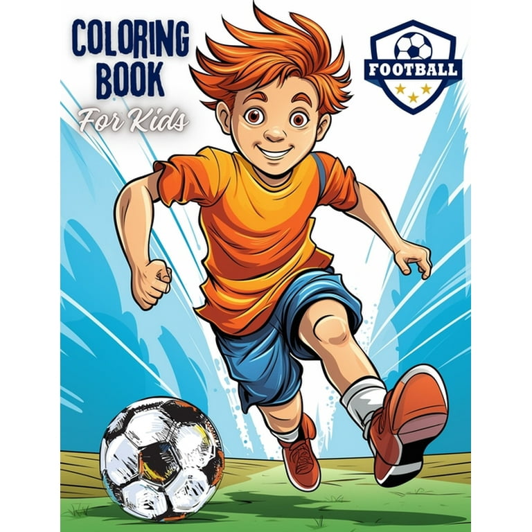 kids football coloring book