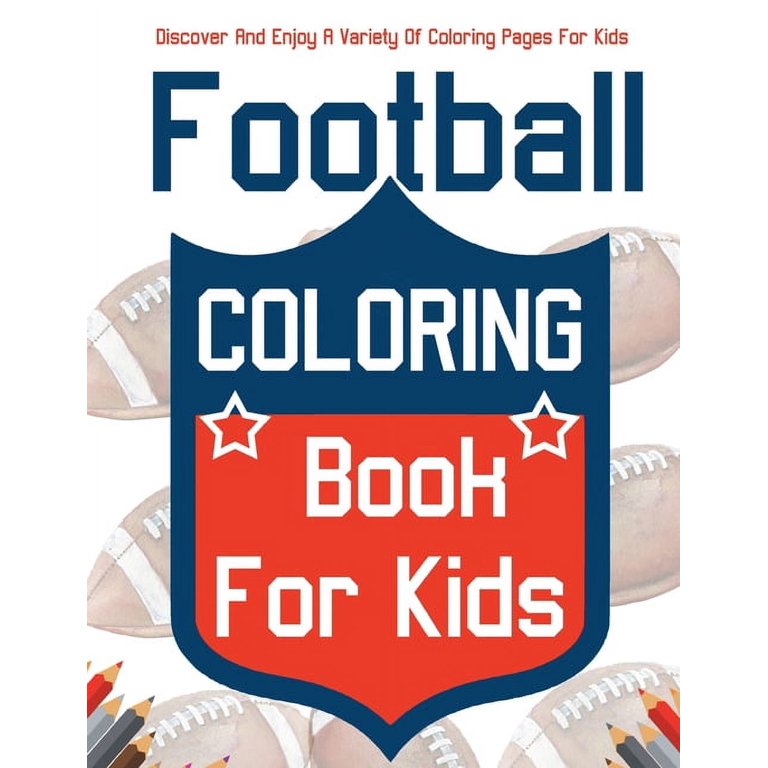kids football coloring book
