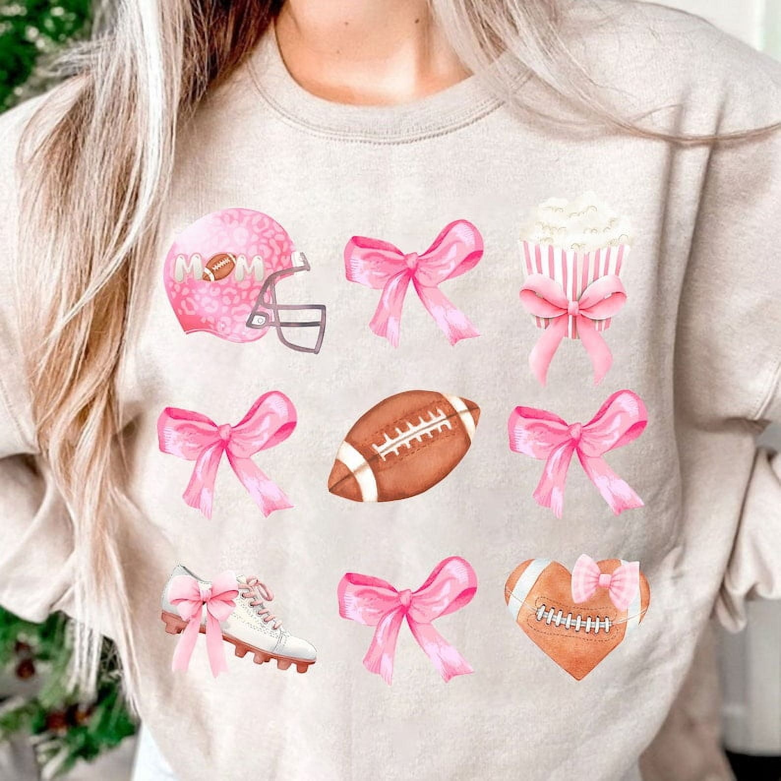 Football Coquette Bow Soft Girl Era Retro Football Coquette Football ...