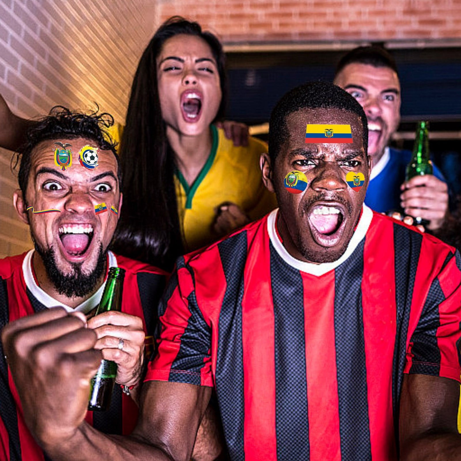 Football Cup Sticker And Sweat Disposable Face And Arm Sticker European ...