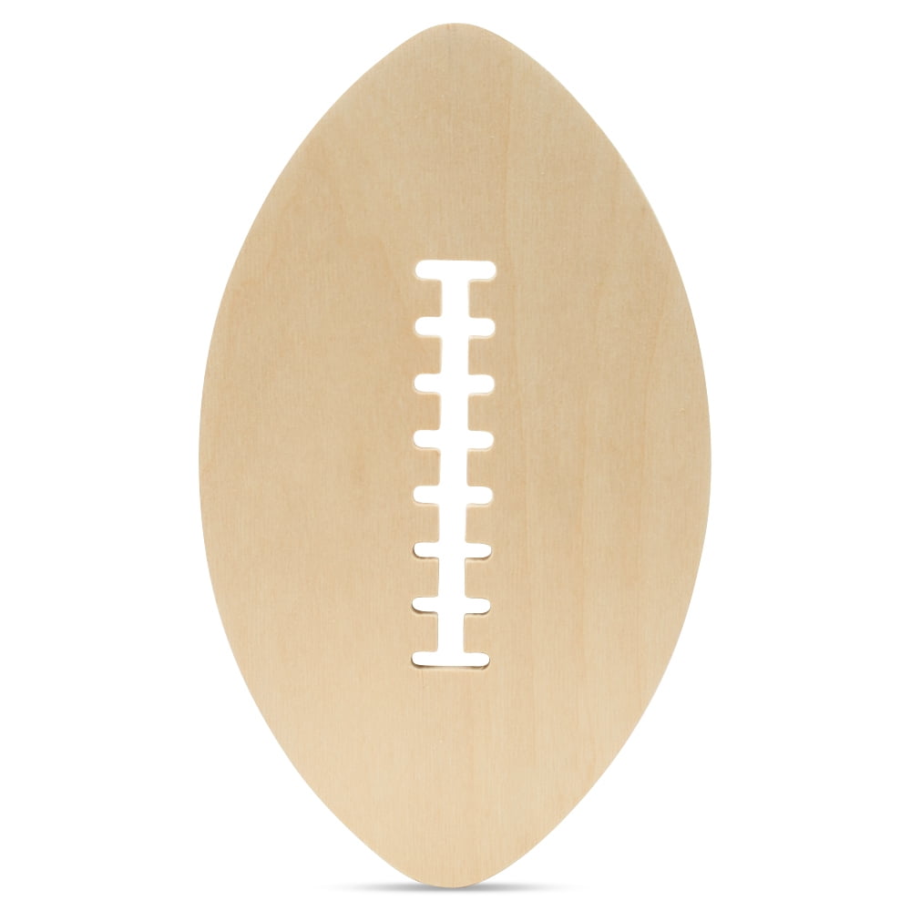 Football Cutouts 12 x 7-inch, Pack of 50 Wood Door Hanger Blanks ...