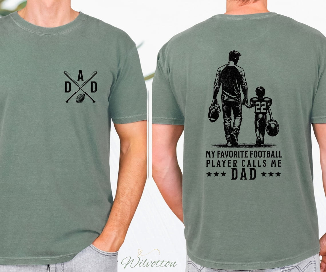 Football Dad, Football Dad Tee, Football Dad Shirt, Football Game Day T ...