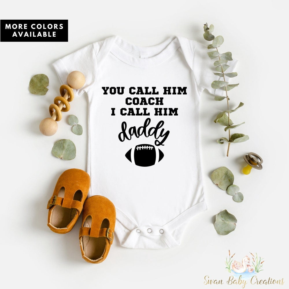 Football Daddy Baby Daddys Assistant Coach Football Football Baby Gift ...