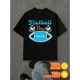 Football Day Tee men black 180G 100% Cotton printed T-shirts,Streetwear ...