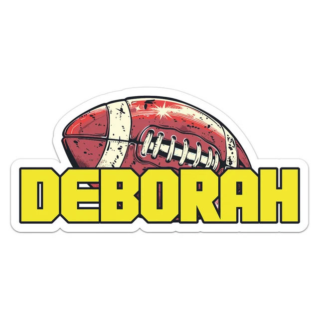 Football Deborah Sticker Phone Decal Water Bottle Stickers Car Decals ...