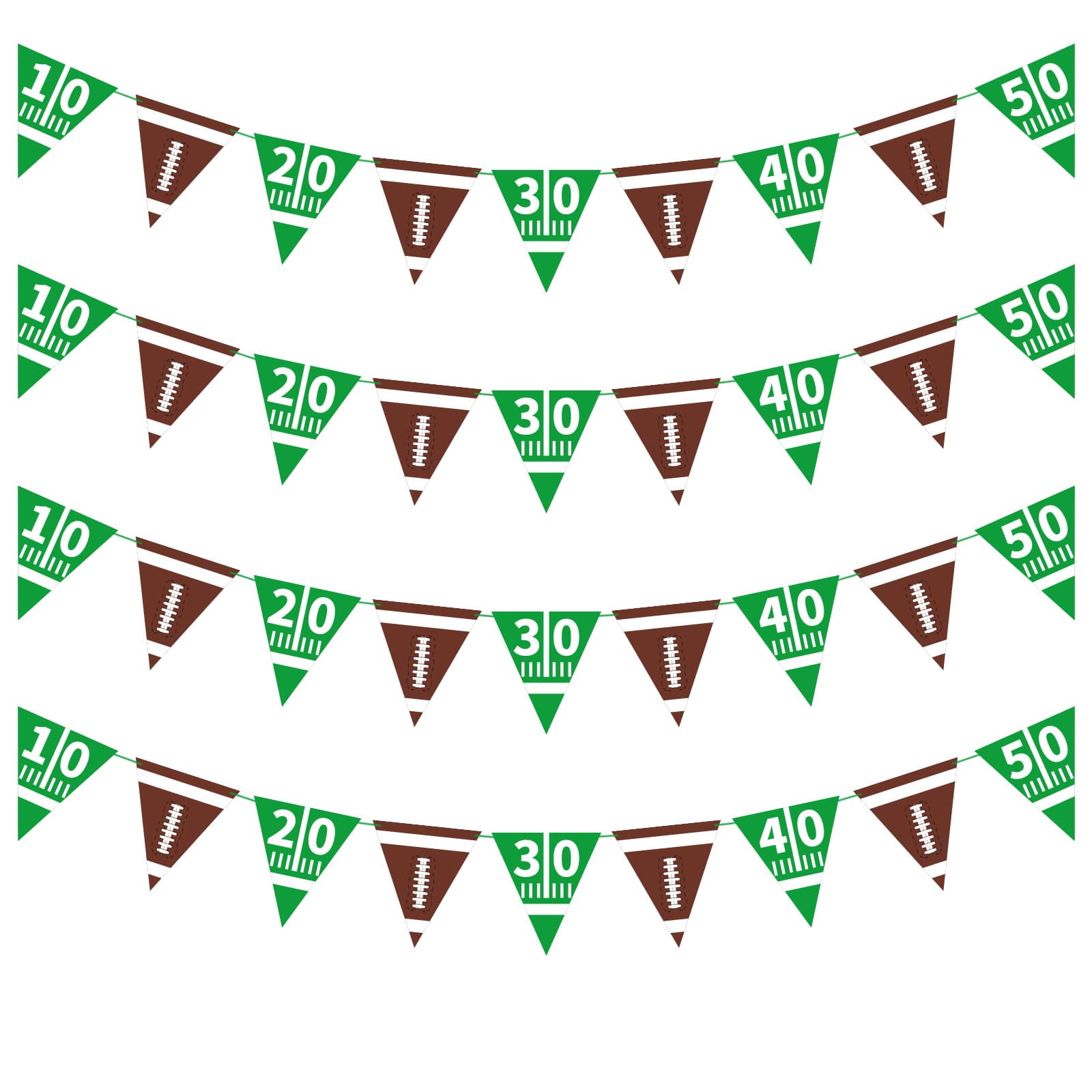 Football Decorations BuntingTRDN American Football Theme Triangle Flags ...