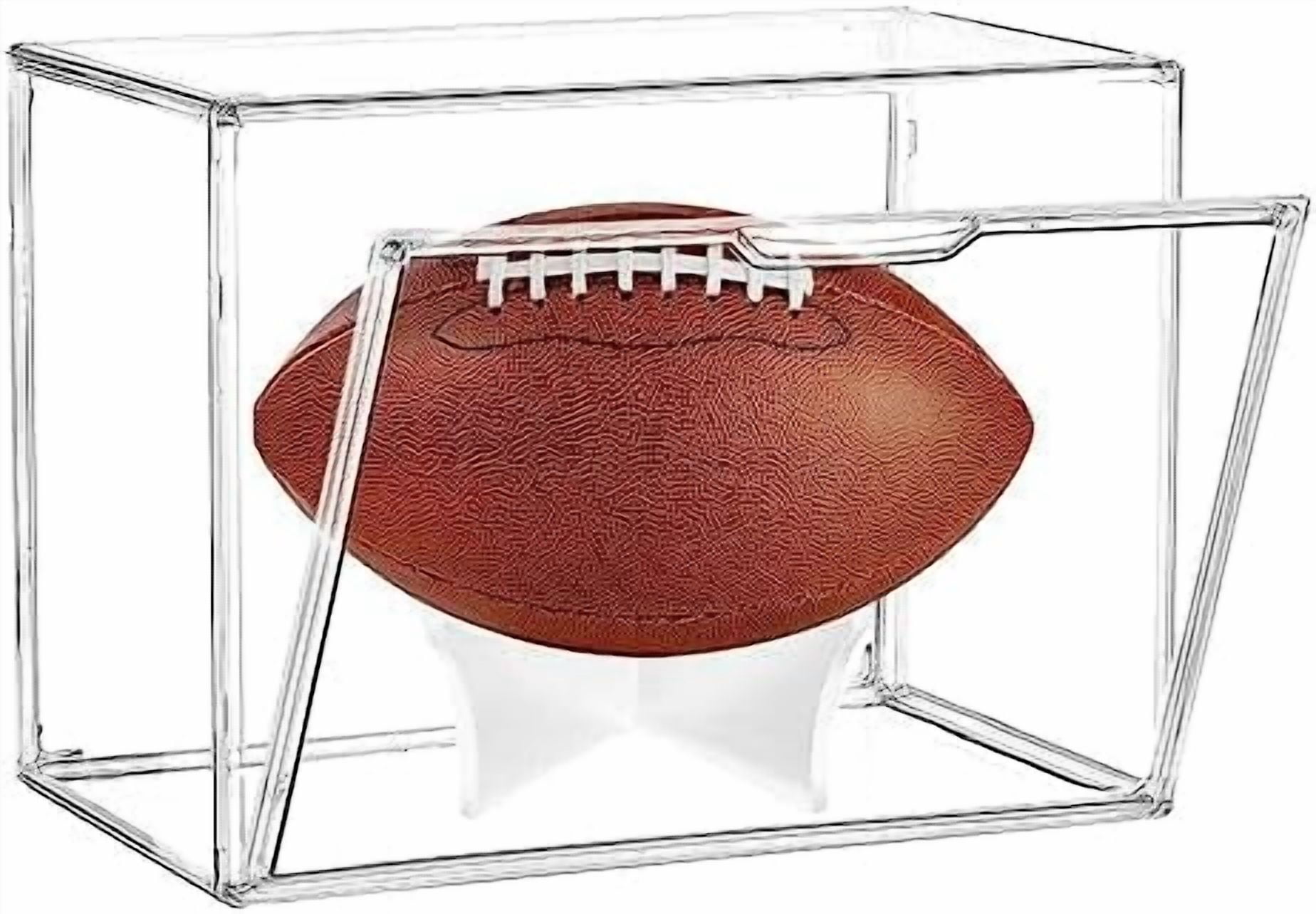 Football Display Case, Acrylic Football Storage Box Full Size ...