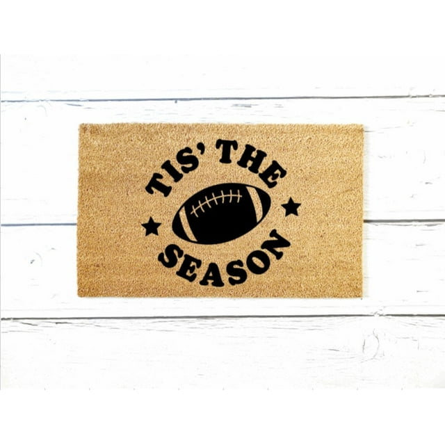 Football Doormat, Housewarming Gift, Birthday Gift, Welcome Mat, Tis ...