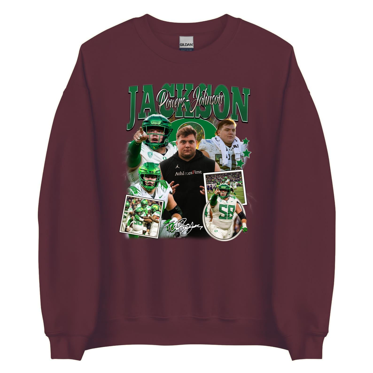 Football Draft Prospect Tribute Shirt, College Gridiron Star Graphic ...