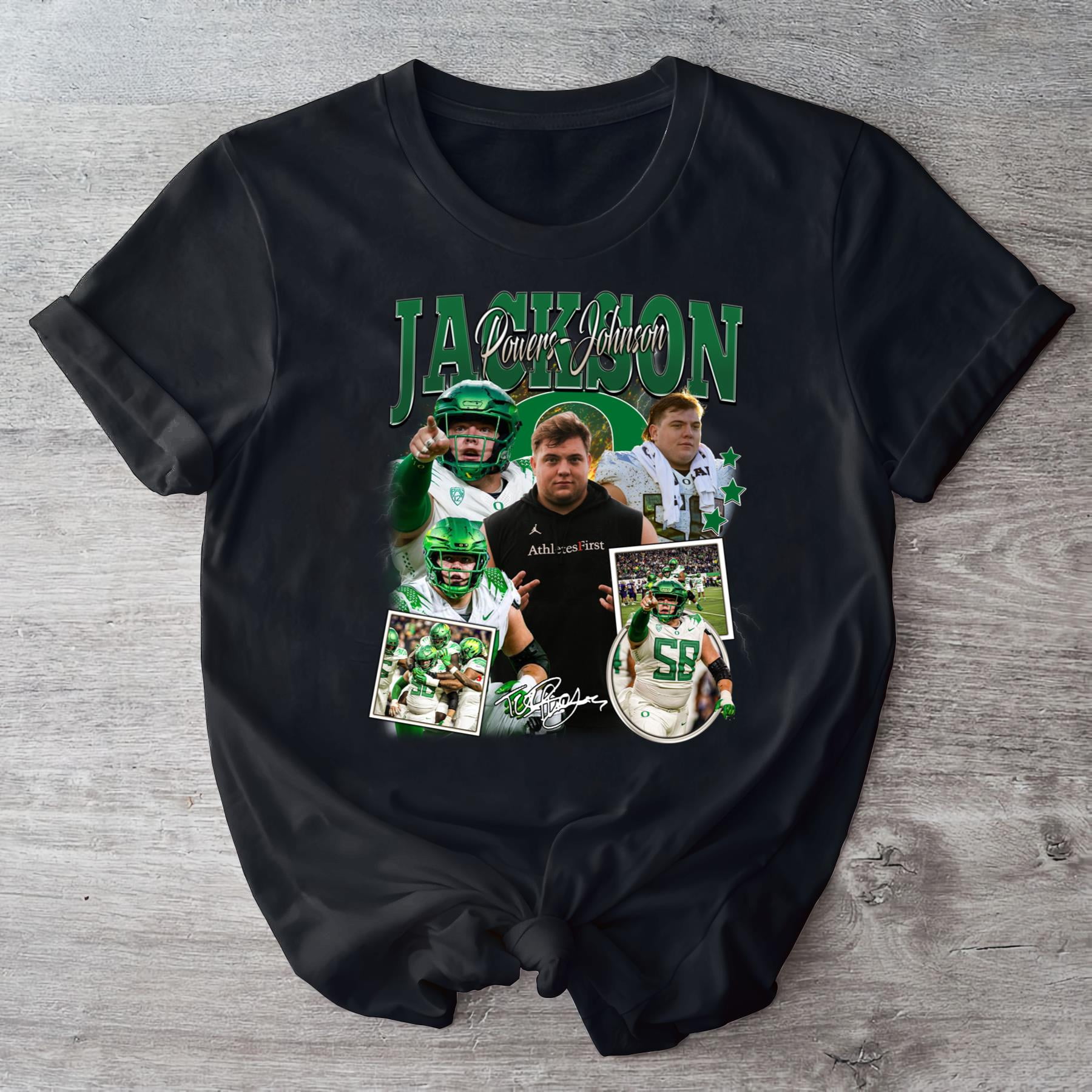 Football Draft Prospect Tribute Shirt, College Gridiron Star Graphic ...